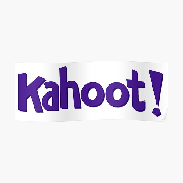 "kahoot! sticker" Poster for Sale by mlarmon | Redbubble