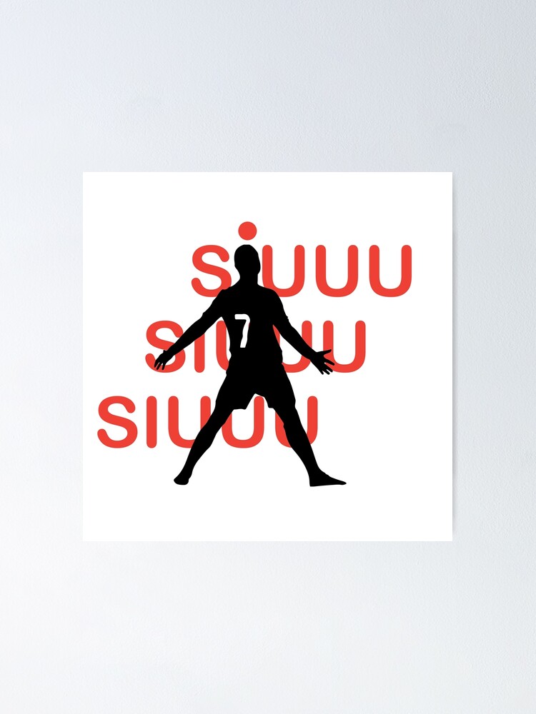 "Siuuu cristiano ronaldo comic,CR7 T-shirt classic" Poster for Sale by Yobconcept | Redbubble