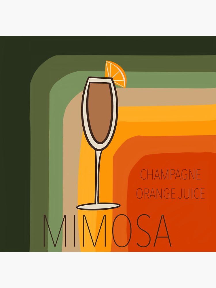 "Mimosa" Sticker by Mcilano1 | Redbubble