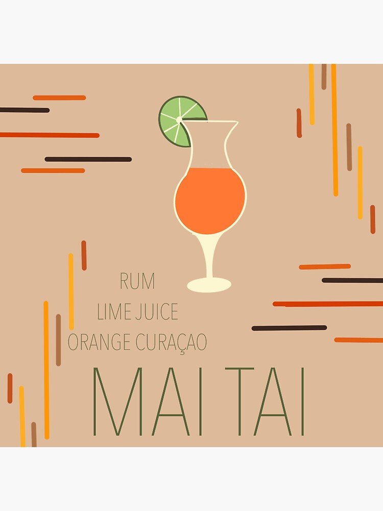 "Mai tai" Sticker for Sale by Mcilano1 | Redbubble