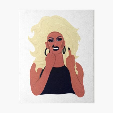 "RuPaul Middle Finger - RuPaul_s Drag Race " Art Board Print by ...