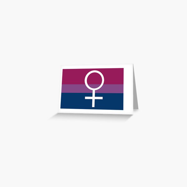 "Fem/Cisgender Bi Pride Flag" Greeting Card by TitansMonriArt | Redbubble