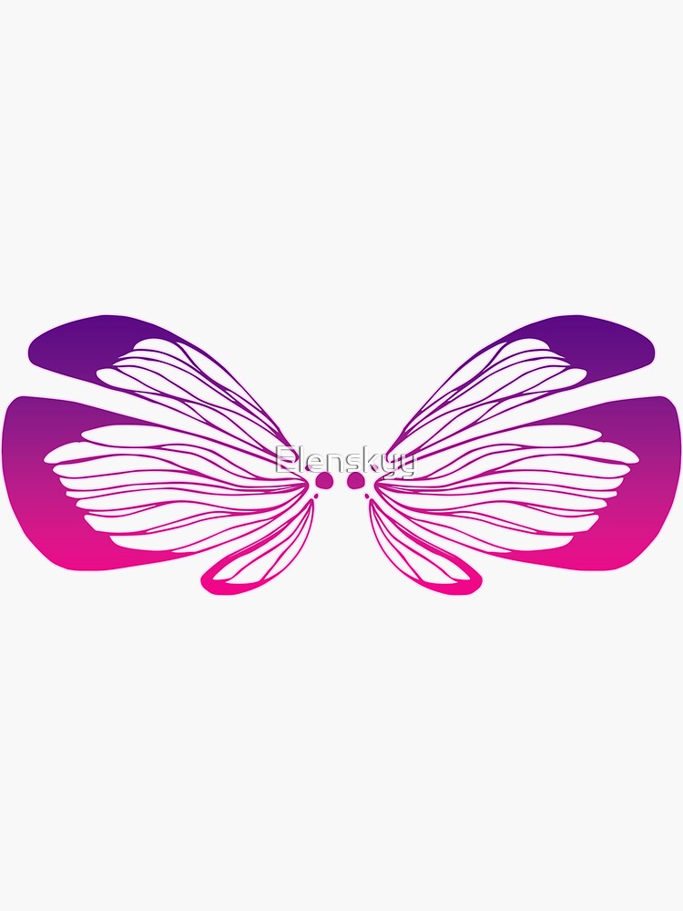 " Butterfly wings" Sticker by Elenskyy | Redbubble