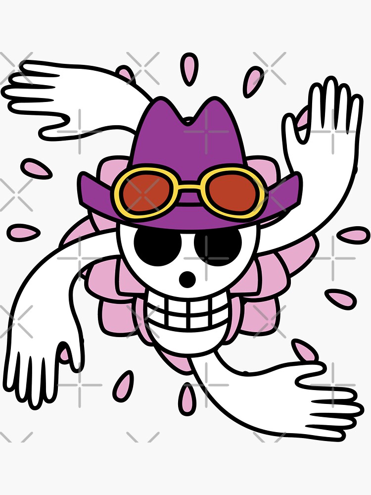 "Nico Robin Jolly Roger" Sticker for Sale by animesia | Redbubble