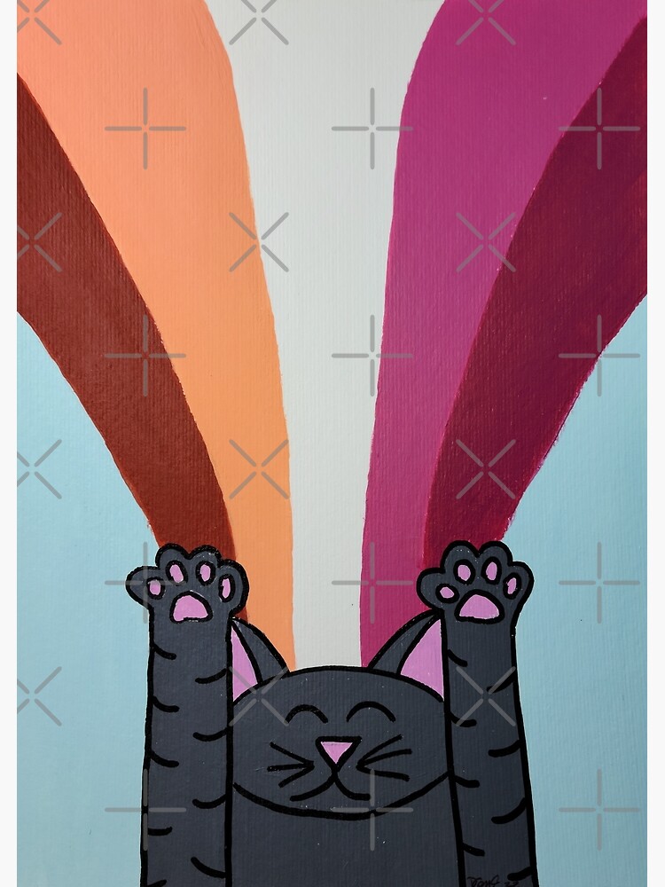 "Pride Slide Lesbian Pride Flag Kitty" Poster for Sale by ...