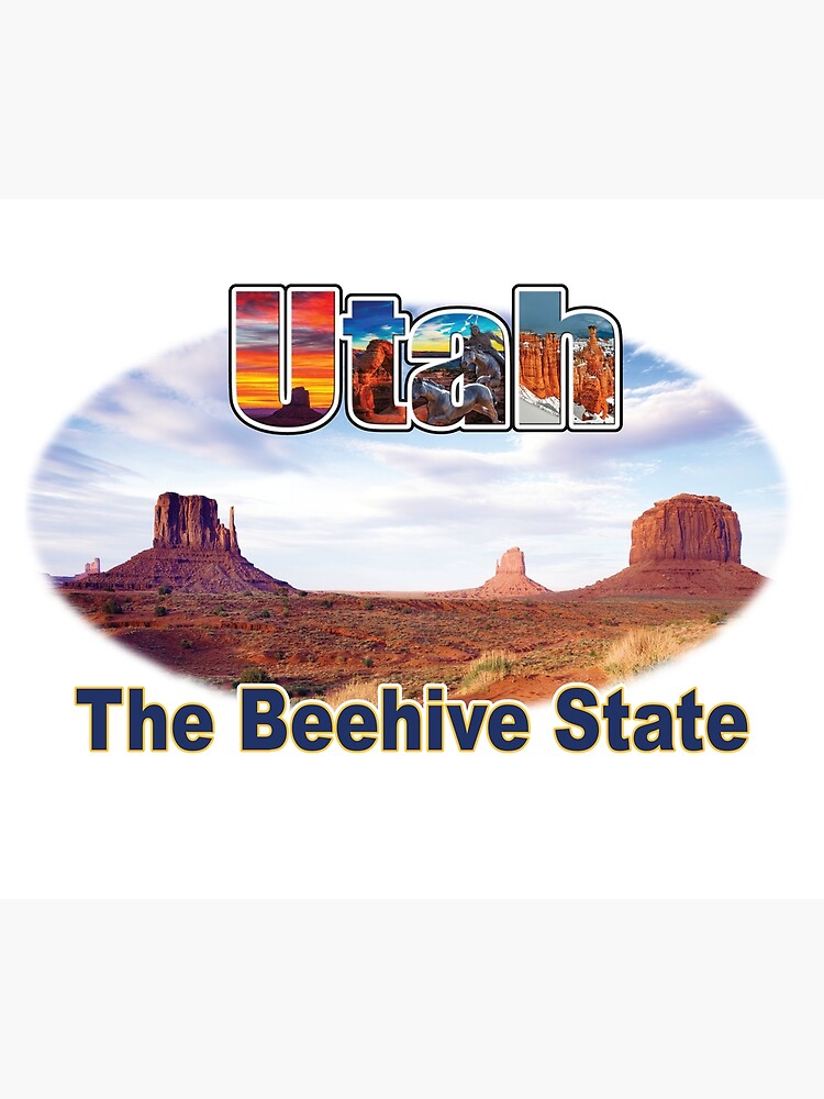 "Utah - The Beehive State" Poster for Sale by GnuArt | Redbubble