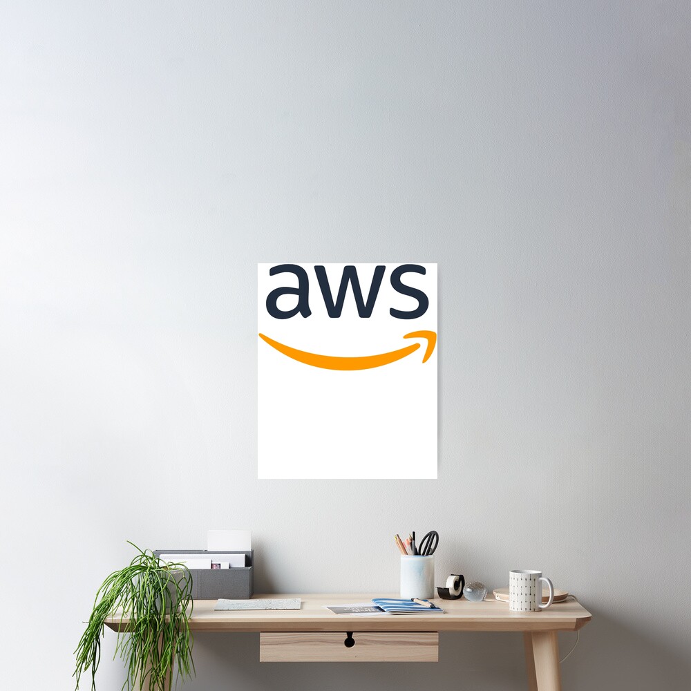 "aws logo" Poster for Sale by menukallista | Redbubble