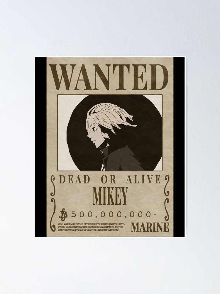 "Love Funny Man Wanted Poster Manjiru Mikey Sano Tokyo Manji Gang Gift ...