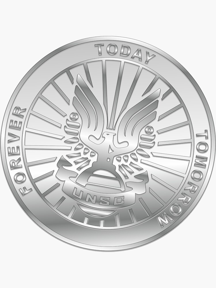 "Halo UNSC Challenge Coin" Sticker by ThomasKadmon | Redbubble