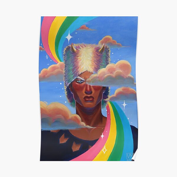 "weza reporto rainbow " Poster for Sale by itsvonross | Redbubble