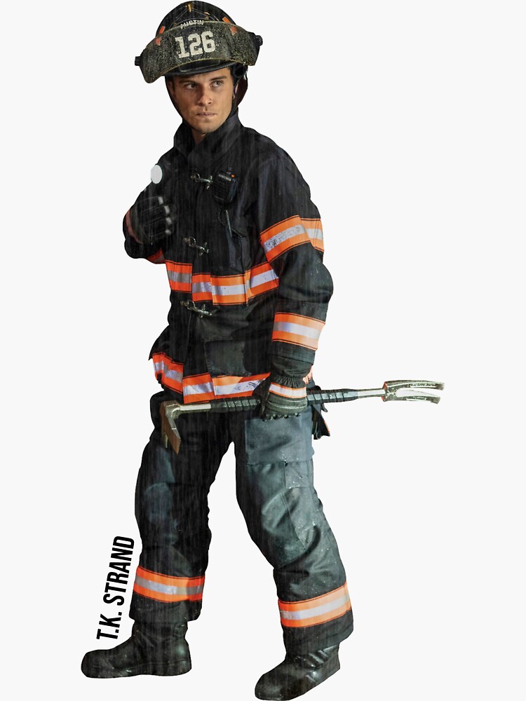 "TK STRAND- 9-1-1 LONE STAR - RONEN RUBINSTIEN" Sticker by emilybraz7 ...