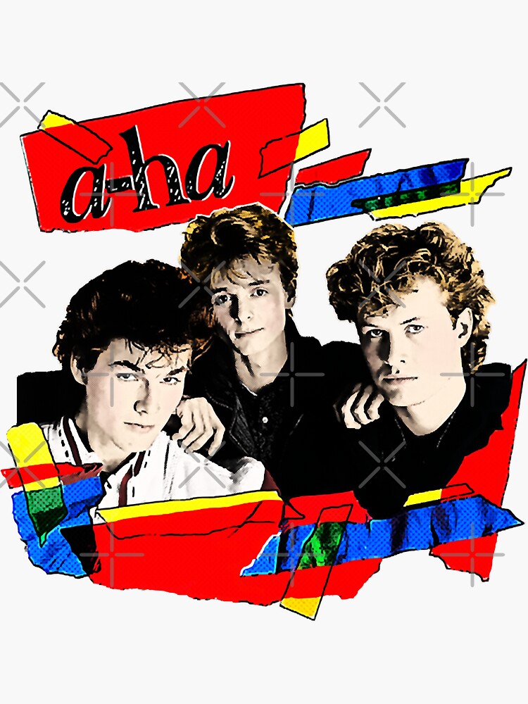"Poster Styled 80s Aha Original Retro" Sticker by Oliveira1510 | Redbubble