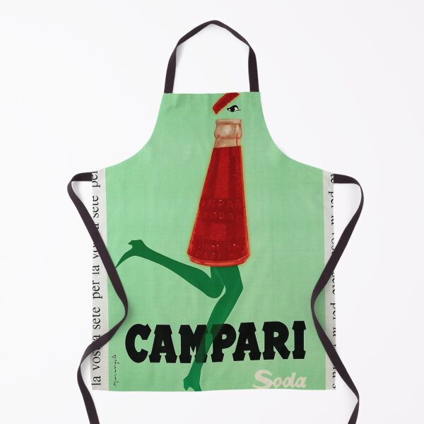 "Campari - Print Poster" Apron for Sale by mariawoodi | Redbubble