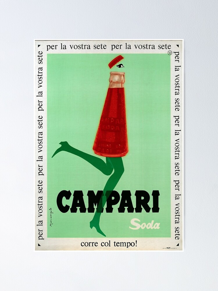 "Campari - Print Poster" Poster for Sale by mariawoodi | Redbubble