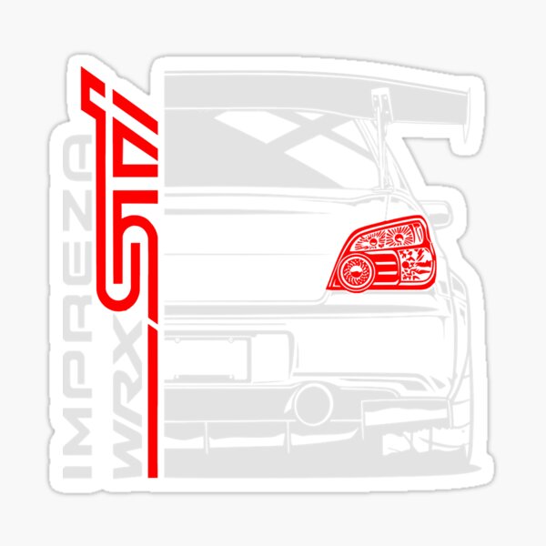 "Impreza STI WRX " Sticker by Eirawar1104 | Redbubble