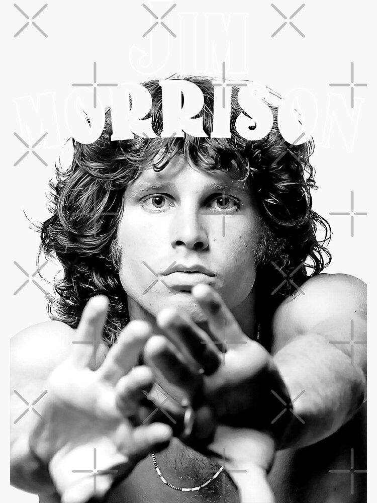 "Jim Morrison Fan Art Gift Fan" Sticker by MarekZizka | Redbubble