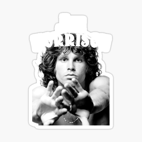 "Jim Morrison Fan Art Gift Fan" Sticker by MarekZizka | Redbubble