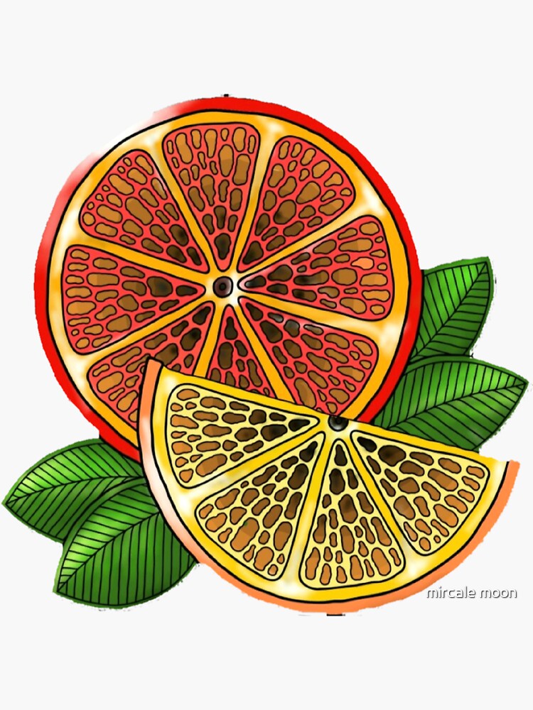 "orange sticker , design" Sticker for Sale by sevkidurdu | Redbubble