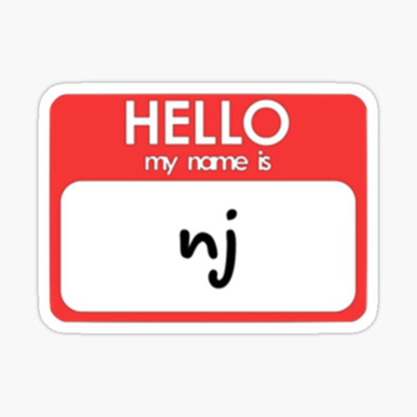 "Chelsea Cutler nj Name tag " Sticker by GoodAsHome | Redbubble