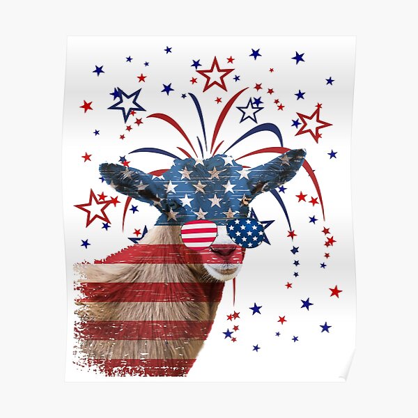 "Goat and Firework" Poster for Sale by Elimstations | Redbubble
