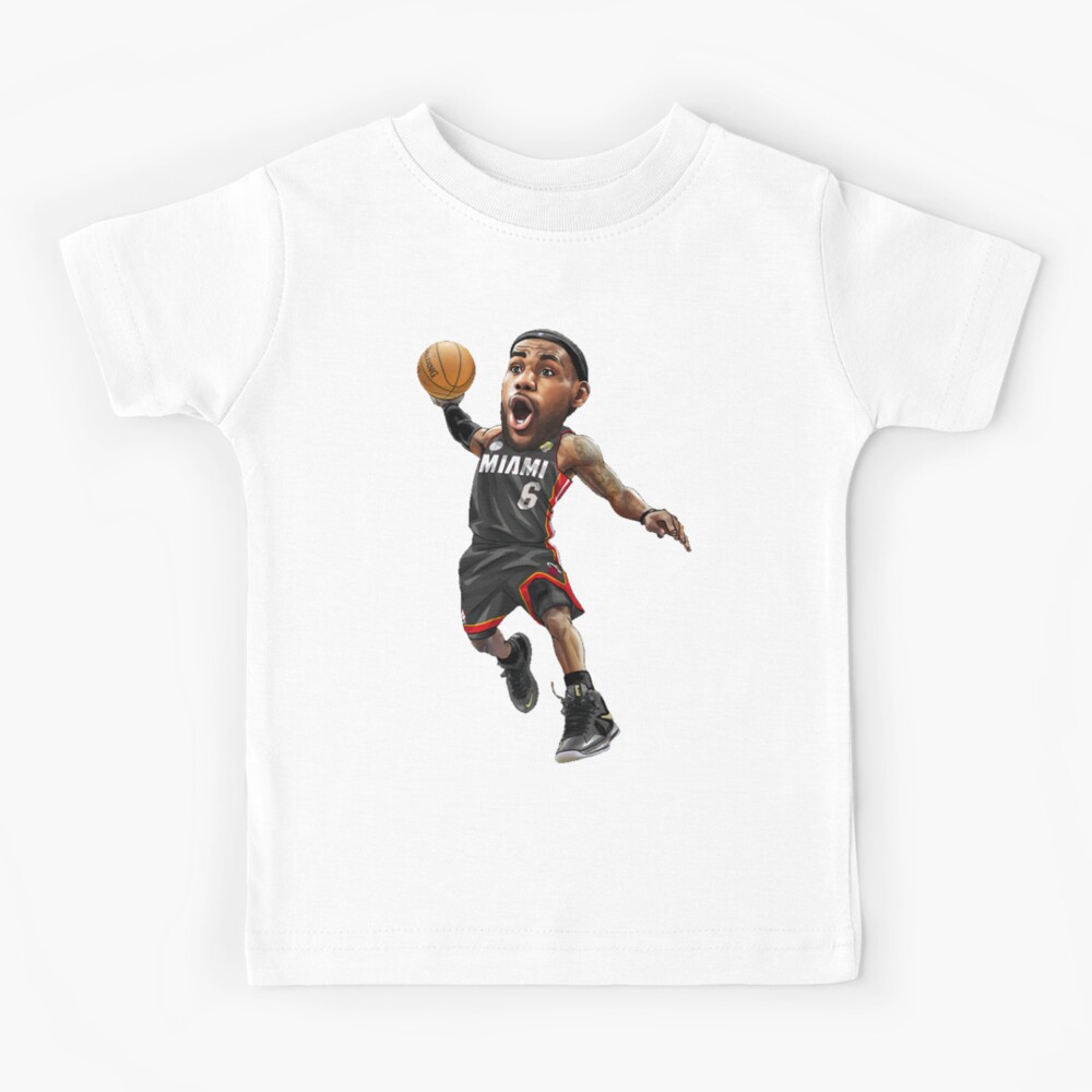 "LeBron James 6 Art Chibi" Kids T-Shirt for Sale by JaclynPiel | Redbubble