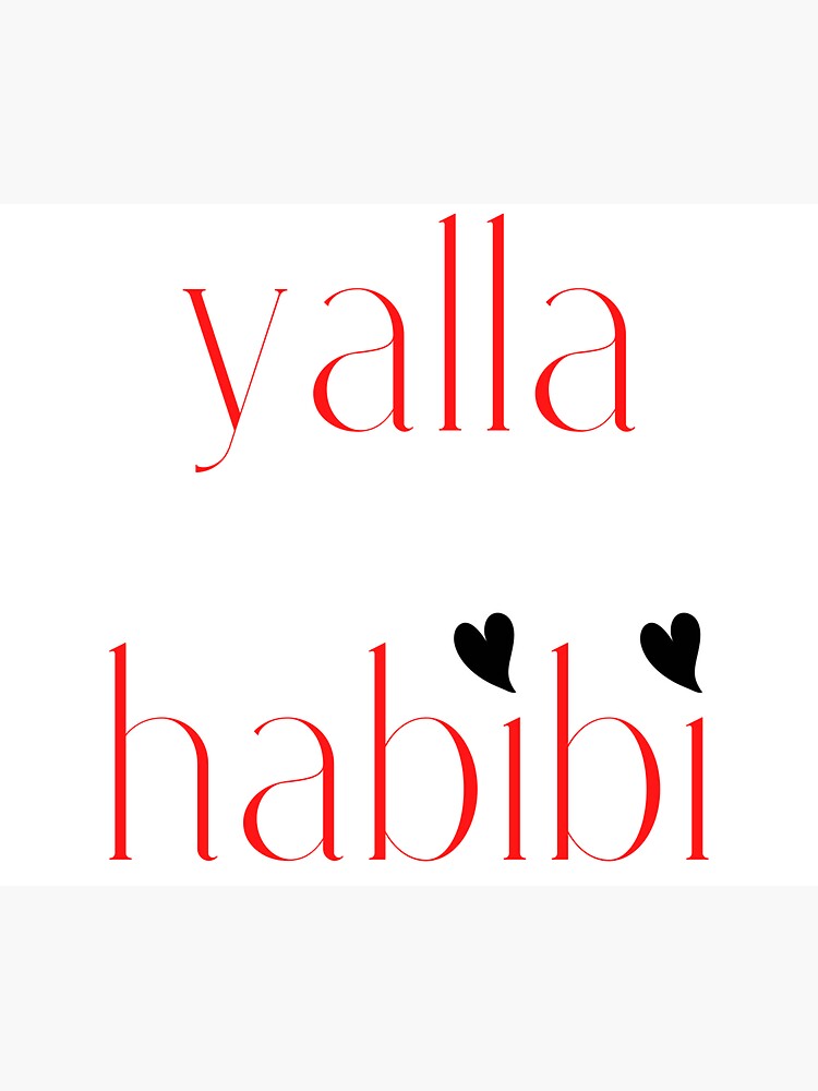 "Yalla Habibi" Sticker by chipo8art | Redbubble