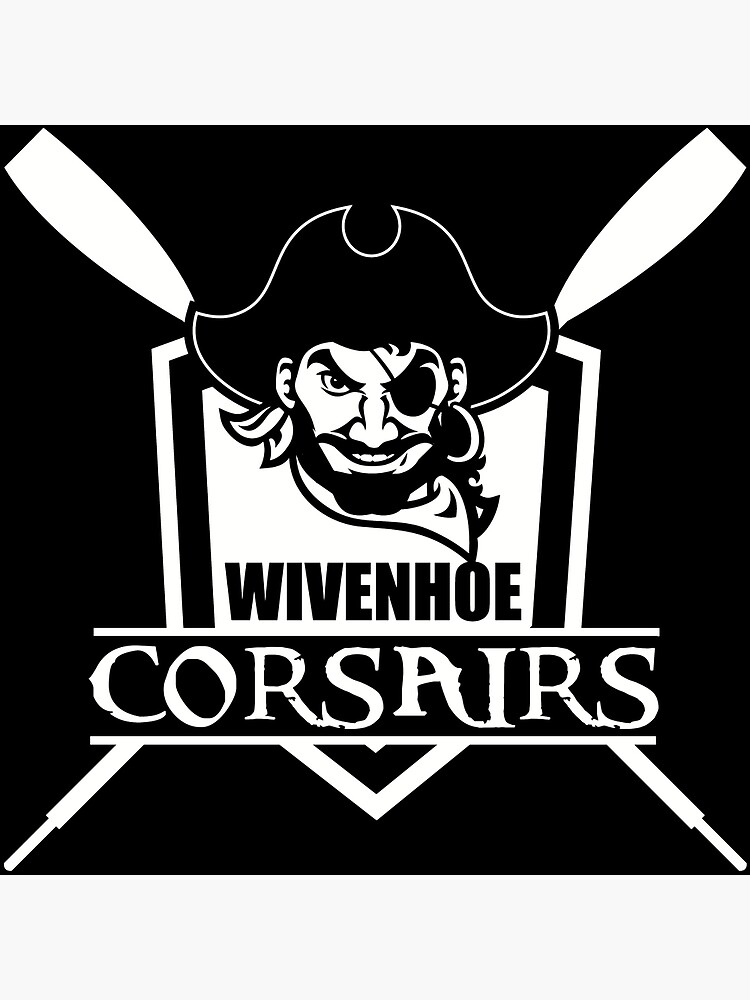 "Wivenhoe Corsairs logo for dark backgrounds" Poster by corsairs ...