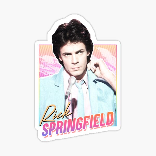 "Springfield - 80s design" Sticker for Sale by Terry1William | Redbubble