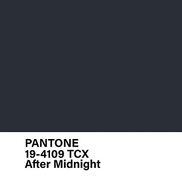 "pantone 19 4109 tcx after midnight" Sticker for Sale by princessmi-com ...
