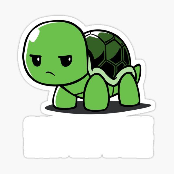 "Funny Turtle, Sorry I'm late Quotes" Sticker by ChristopheMas0n ...