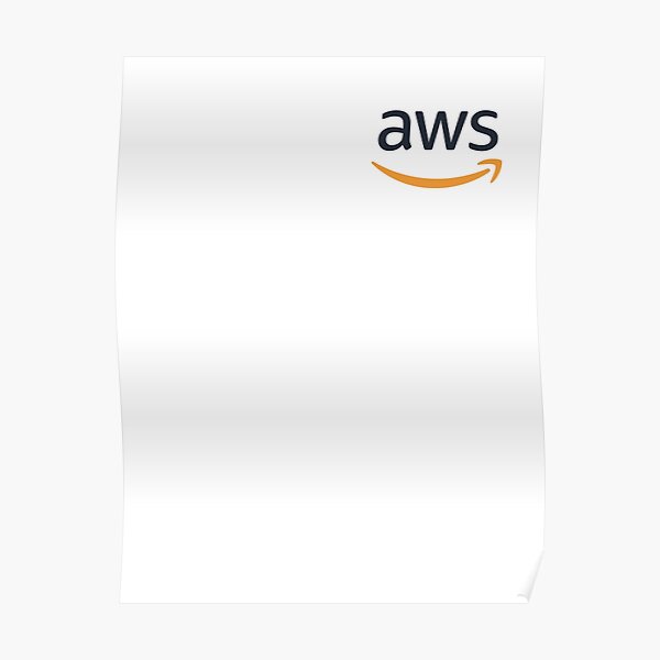 "AWS Developer Logo" Poster for Sale by Grafik0 | Redbubble