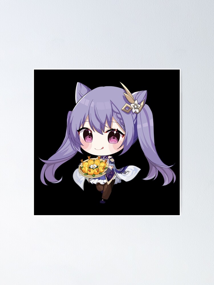 "Keqing Chibi Genshin Impact" Poster by WeeabooClub | Redbubble