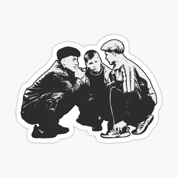 "Gopnik Squatting Slavs Classic T-Shirt" Sticker by ChristoSchmidt ...