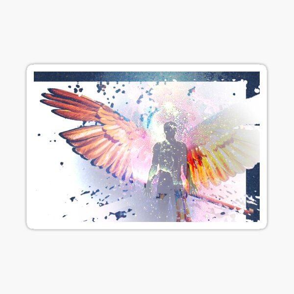 "Angel Within" Sticker for Sale by TriForceDesign | Redbubble