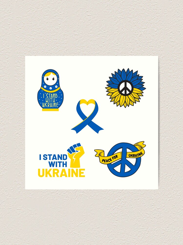 "Ukraine sticker pack" Art Print for Sale by Ashi17 | Redbubble