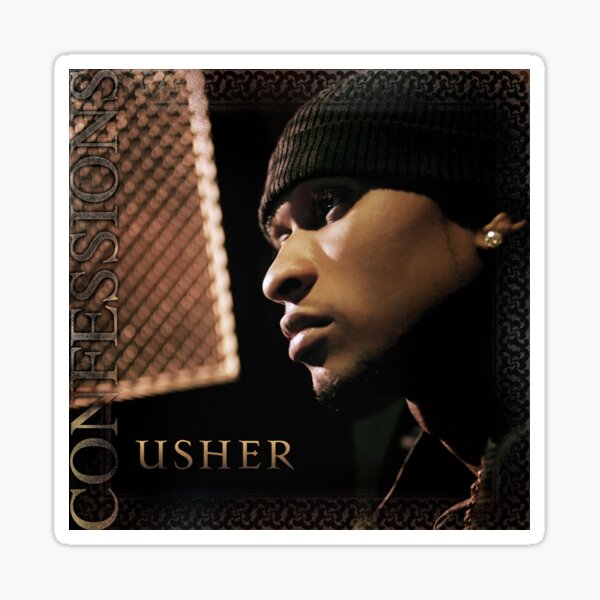 "Usher confessions " Sticker by ANNEGILLl | Redbubble