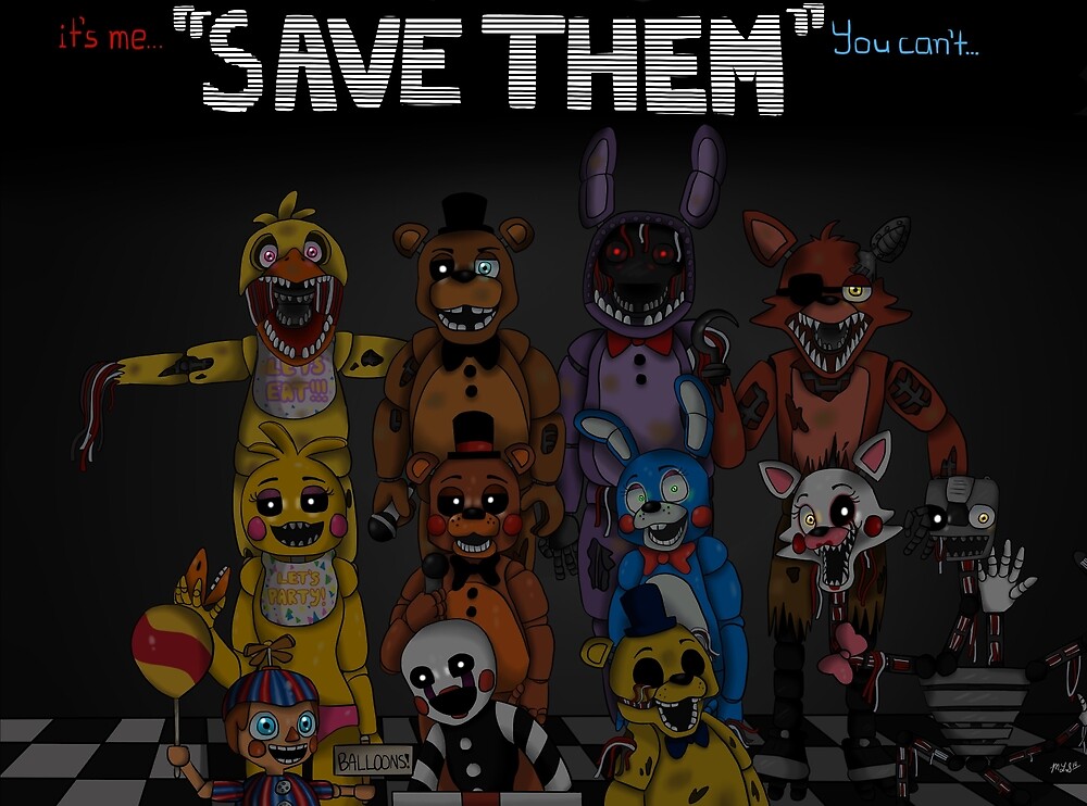 "Five Nights at Freddy's "Save Them"" by Mistfan | Redbubble