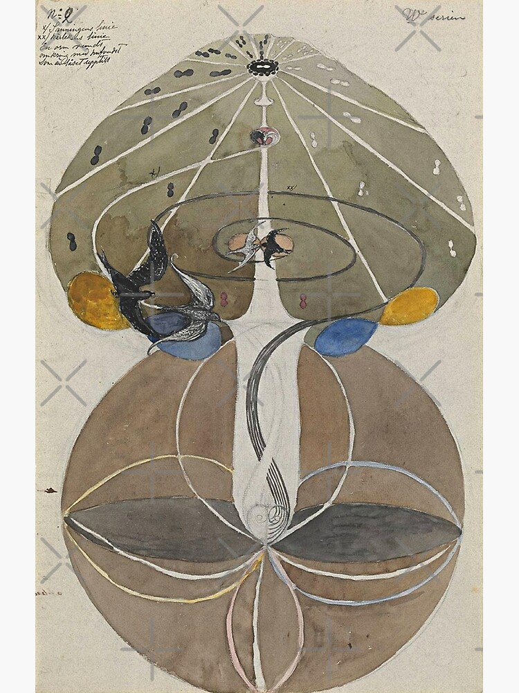 "Hilma af Klint The Tree Of Knowledge No. 2, Series W 1915" Art Print ...