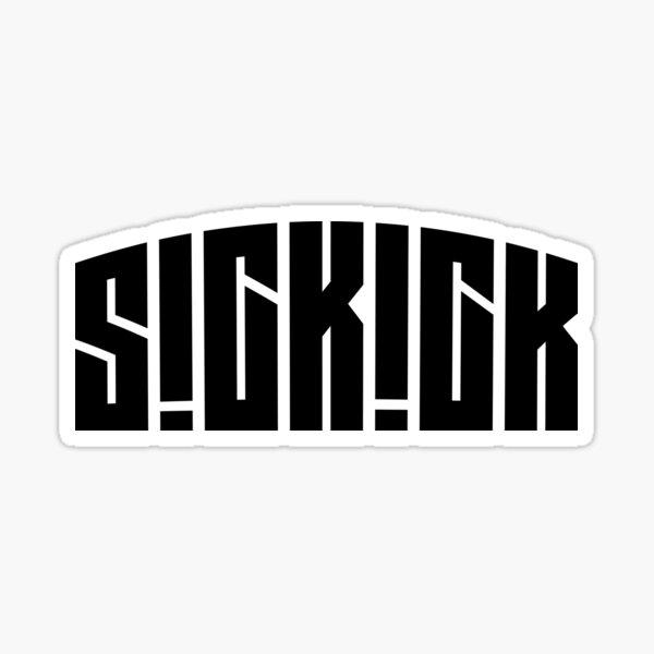 "sickick sick s!ck!ck white v2" Sticker for Sale by Grafik0 | Redbubble