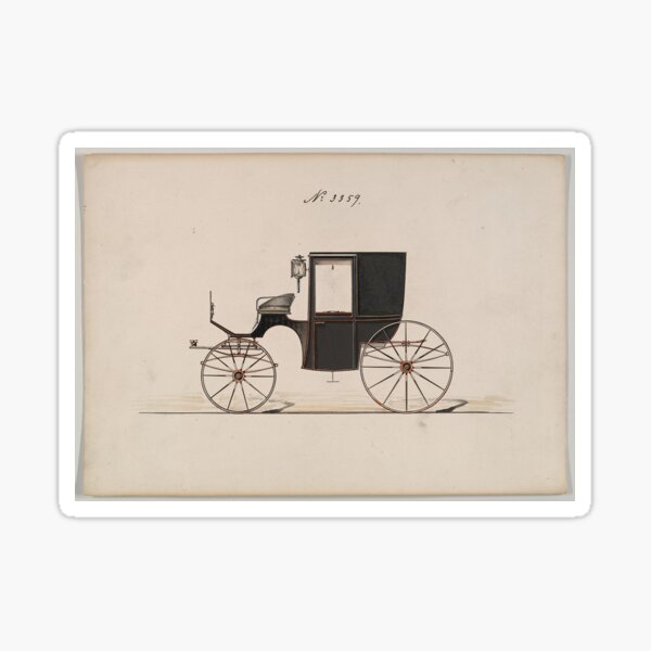 "Design for Brougham, no. 3359" Sticker by AdagioDesigns | Redbubble