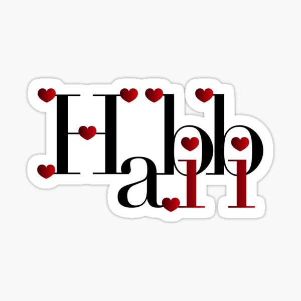 "Habibi Arabic text Design" Sticker by Raju-Creative | Redbubble