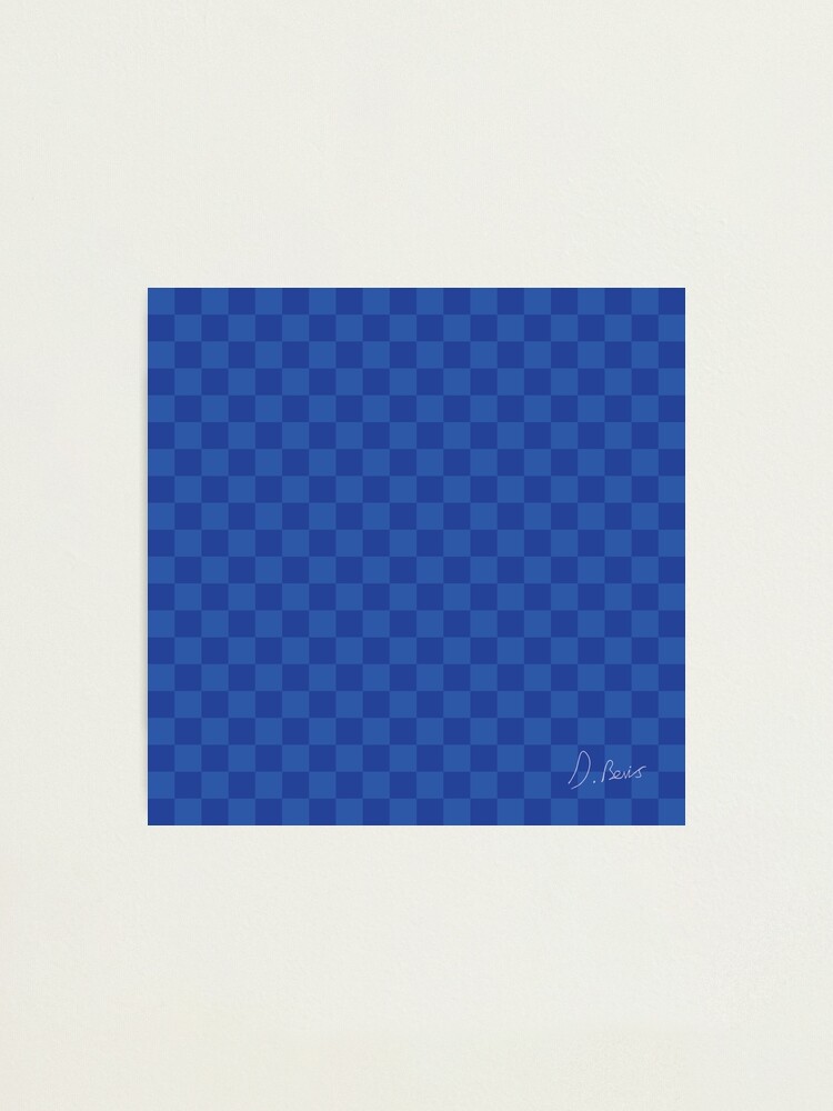 "Checkerboard Pattern ~ Sonic Blue Palette " Photographic Print for ...