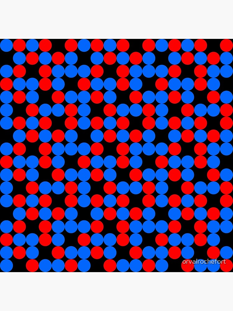 Póster for Sale con la obra «fondo negro patrón de círculos azules ...