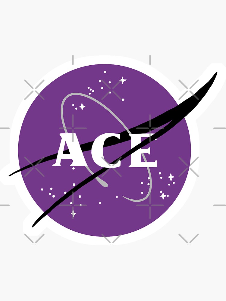 "Space Ace" Sticker for Sale by whydocowsfall | Redbubble