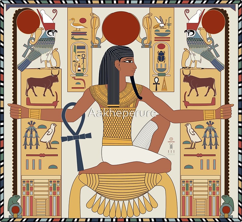 "Heh - God of Time [Vector]" by Aakheperure | Redbubble