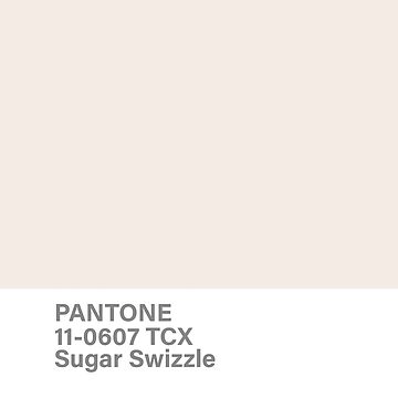 "pantone 11-0607 TCX Sugar Swizzle" Sticker for Sale by princessmi-com ...