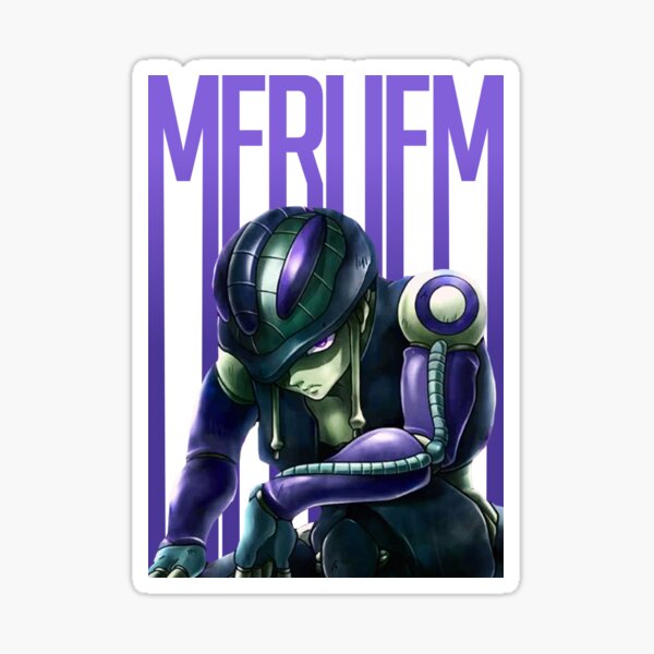 "MERUEM" Sticker by AdonisFahey | Redbubble