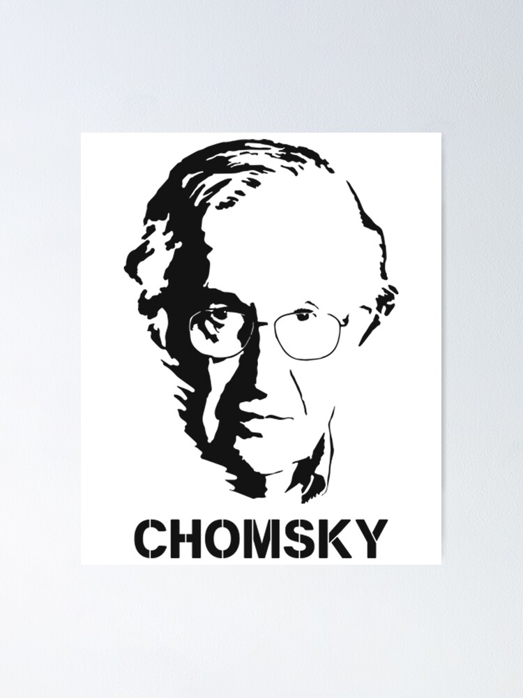 "Noam Chomsky" Poster for Sale by violikante | Redbubble
