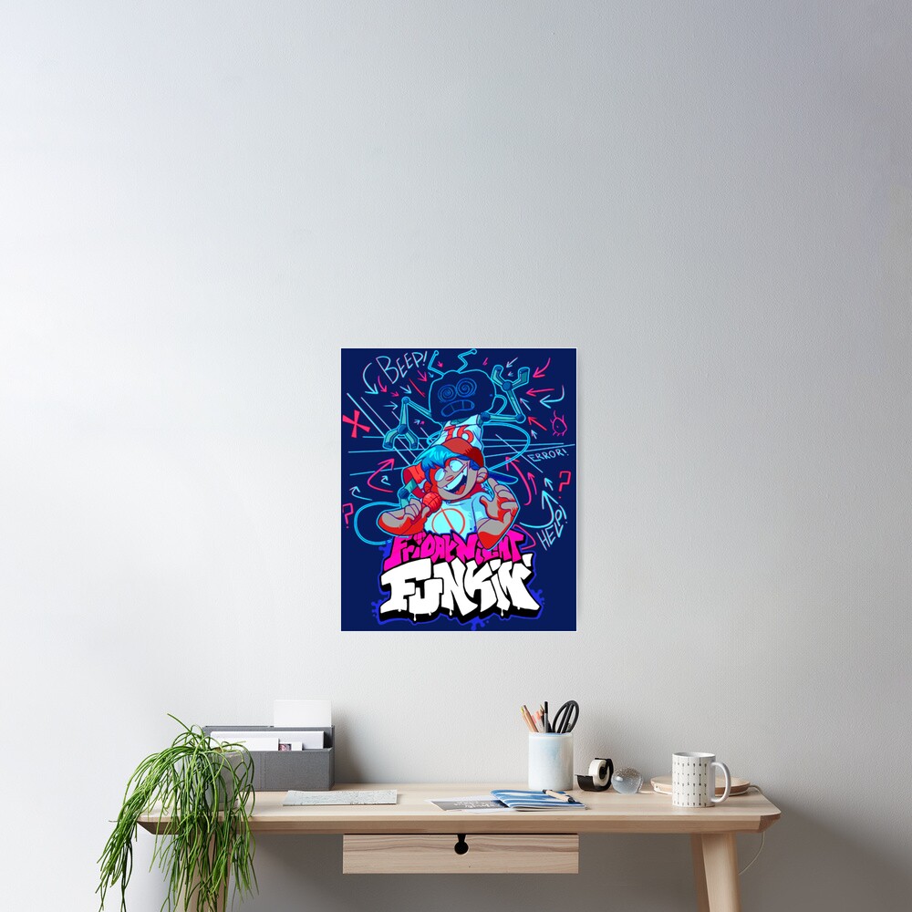 "Friday Night Funkin Fat Boyfriend " Poster by Johnparker-AU | Redbubble