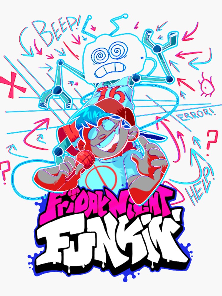 "Friday Night Funkin Fat Boyfriend " Sticker by Johnparker-AU | Redbubble